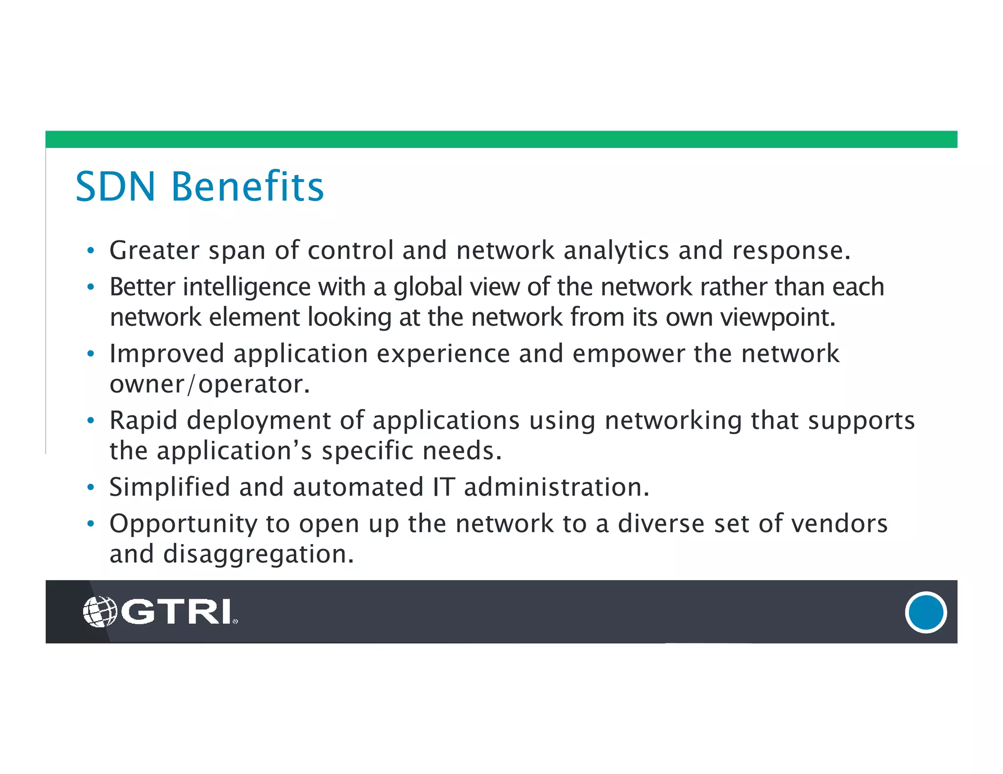 Software Defined Networking (SDN) Technology Brief | PPT
