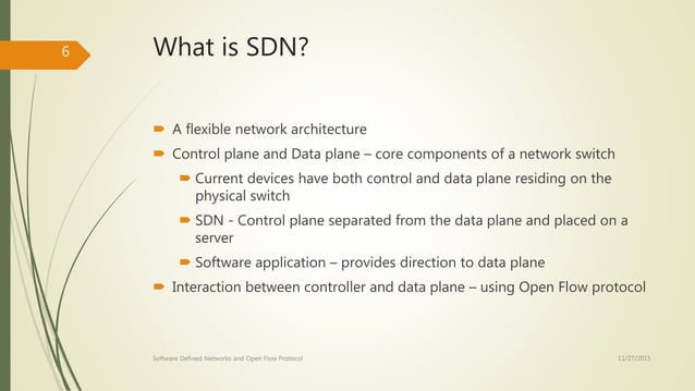 Software defined networks and openflow protocol | PPT