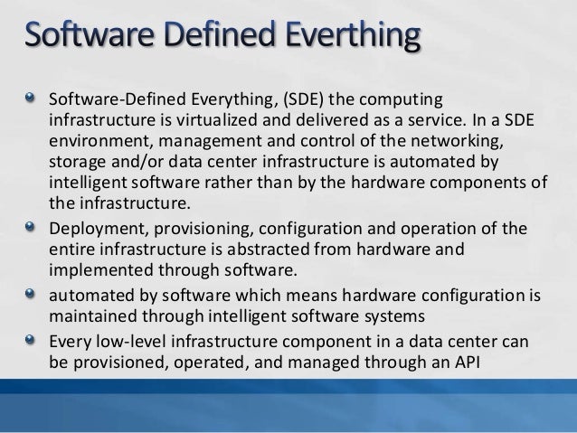 Software Defined presentation