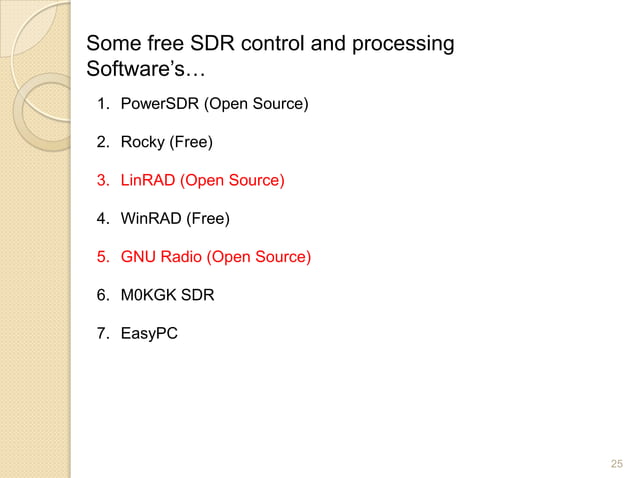 Software Defined Radio Pptx Digital Audio Computer Software And Applications