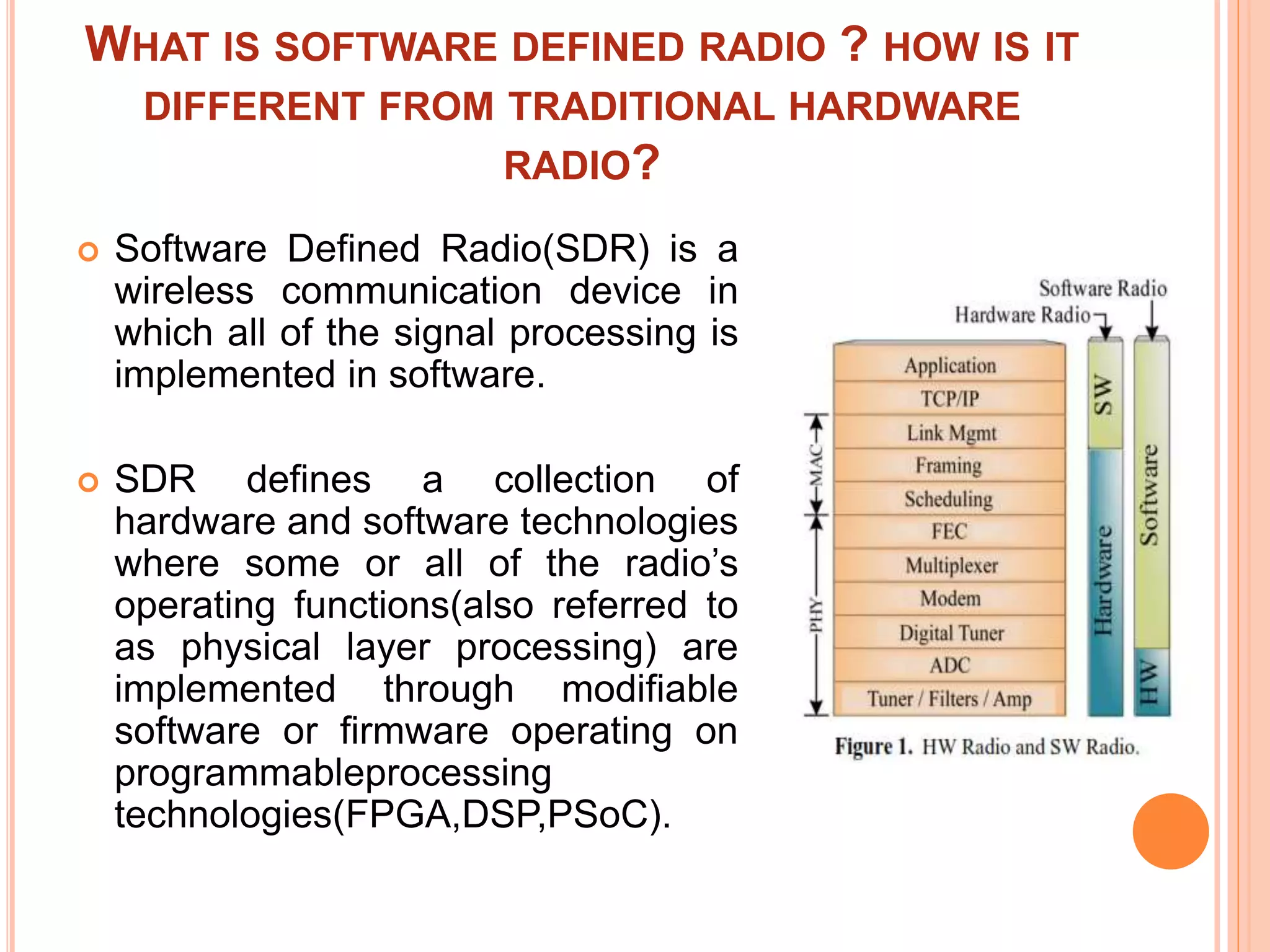 Software defined radio | PPTX