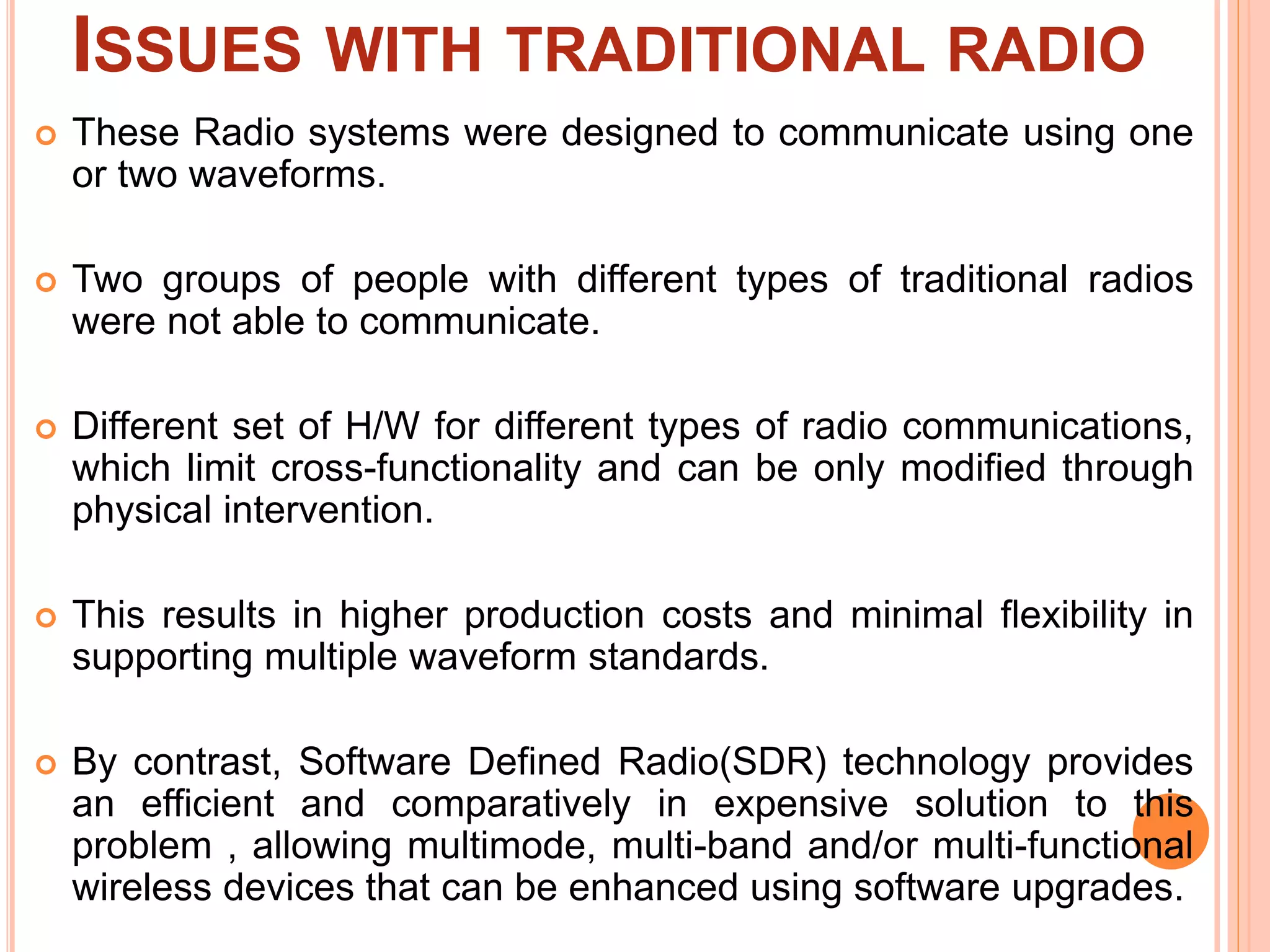 Software defined radio | PPTX
