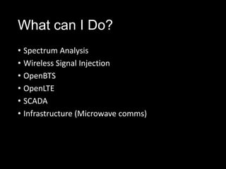 Software defined radio and the hacker | PPTX | Computing | Technology & Computing