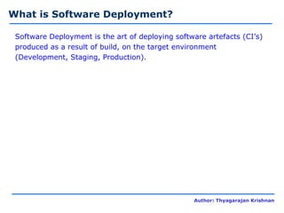 Software Deployment Principles & Practices | PPT