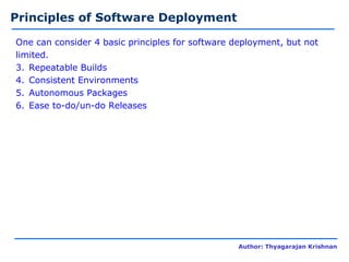 Software Deployment Principles & Practices | PPT