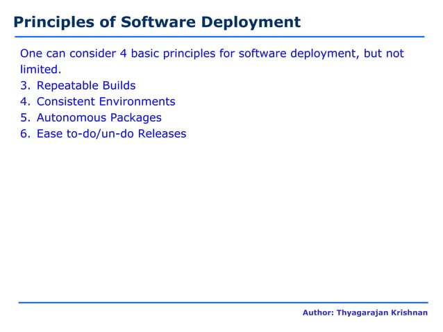 Software Deployment Principles & Practices | PPT