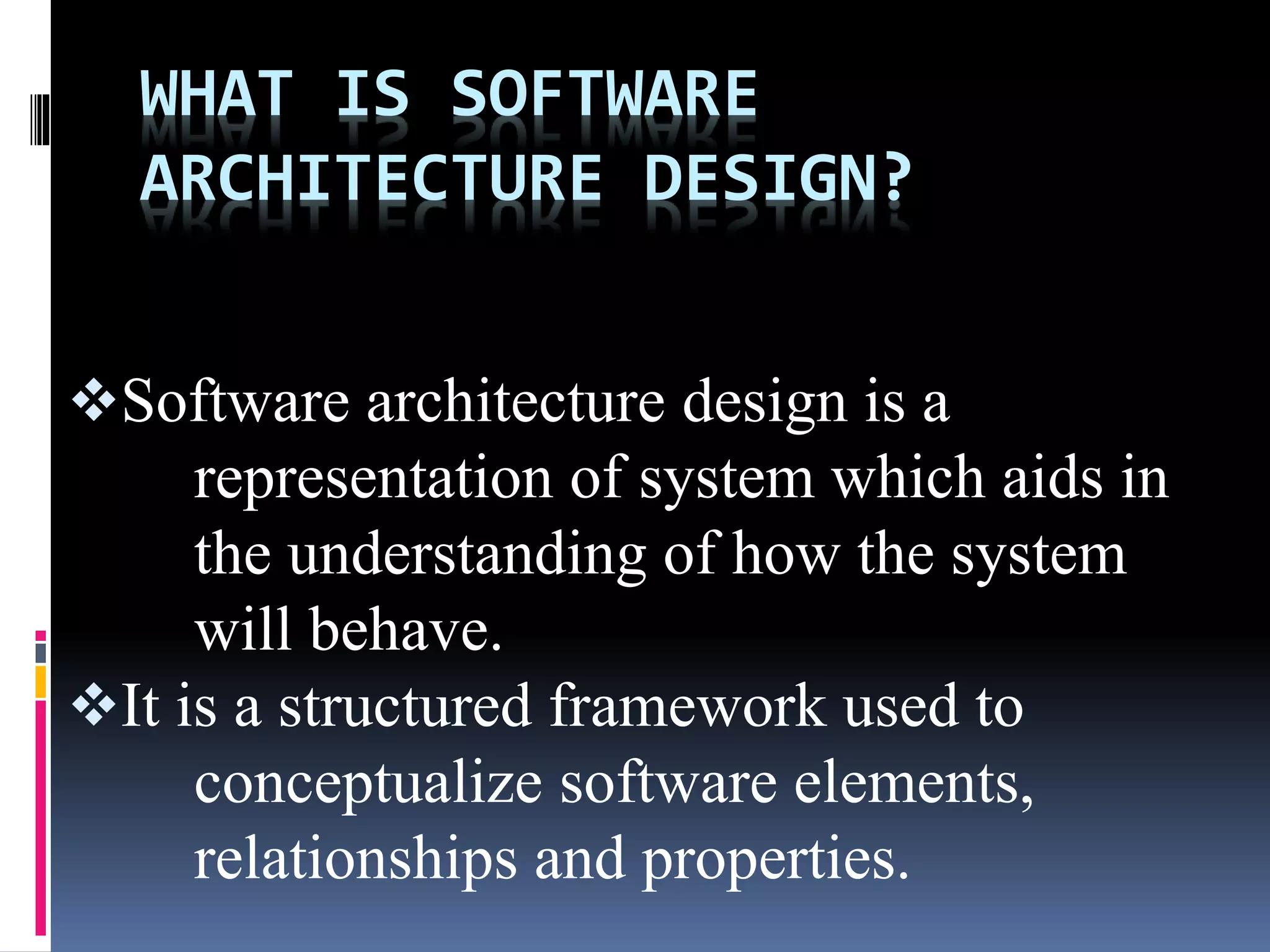 Software design & architecture | PPTX