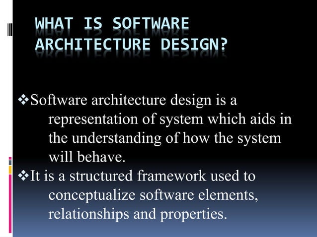 Software design & architecture | PPTX