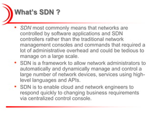 Software defined network-- SDN | PPT