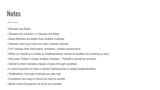 Software Design Notes | PPT