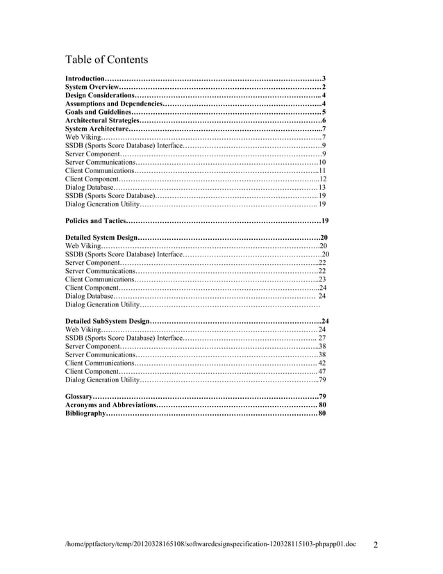 Software design specification | DOC