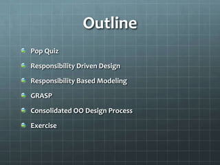 Software Design Trilogy Part I - Responsibility Driven Design for Rubyists | PPT