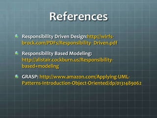Software Design Trilogy Part I - Responsibility Driven Design for Rubyists | PPT