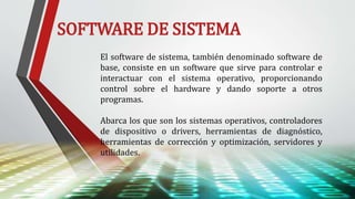 Software de sistema y aplicaciones | PPTX