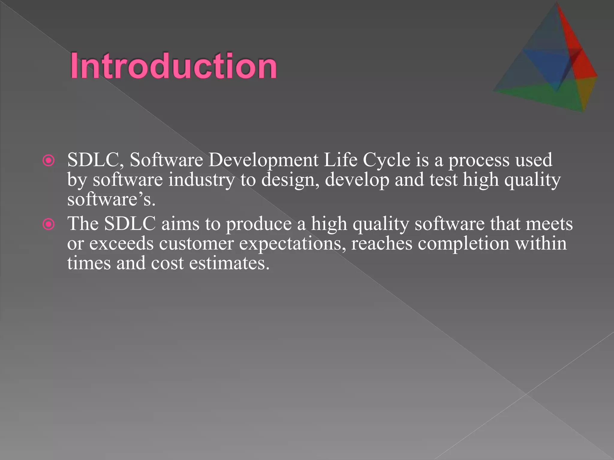 Software developement life cycle ppt | PPT