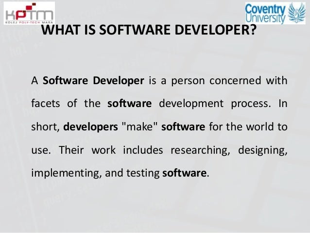 Software developer