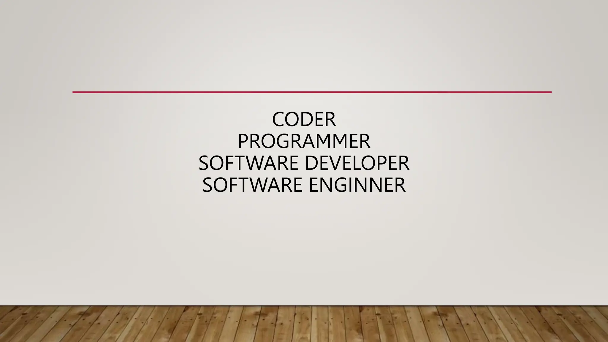 Software developer vs software engginer.pptx | Programming Languages | Computing