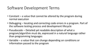 Software Development (Mobile Technology) | PPT