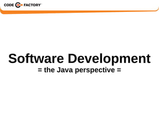 Software development - the java perspective | PPT