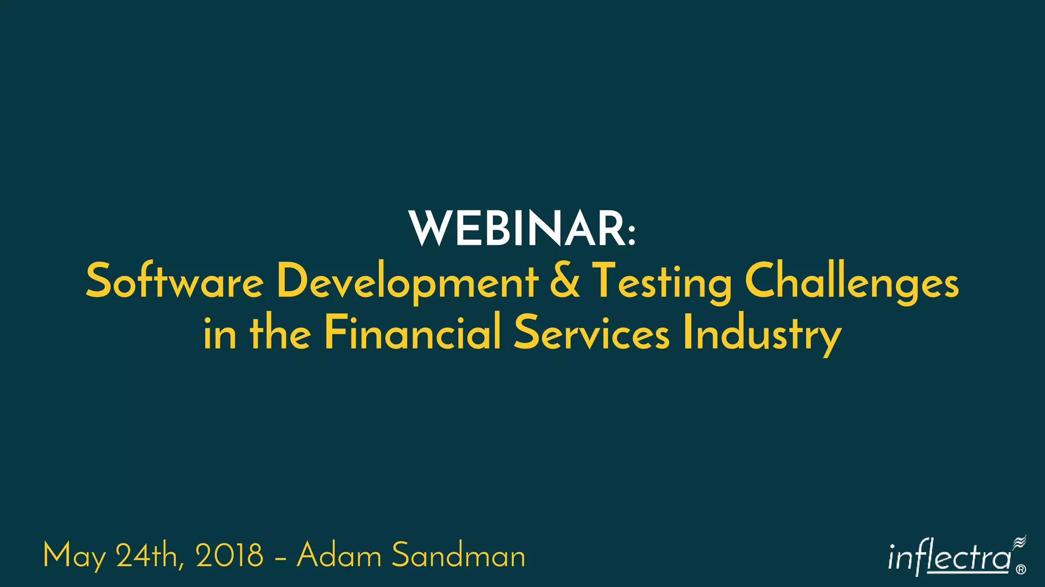 Software Development & Testing Challenges in Finance & Banking | PPTX
