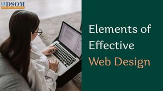 Elements of effective web design | PPT