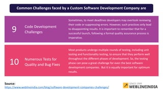 Custom Software Solutions Provider USA: Top 10 Challenges to Mitigate | PPT