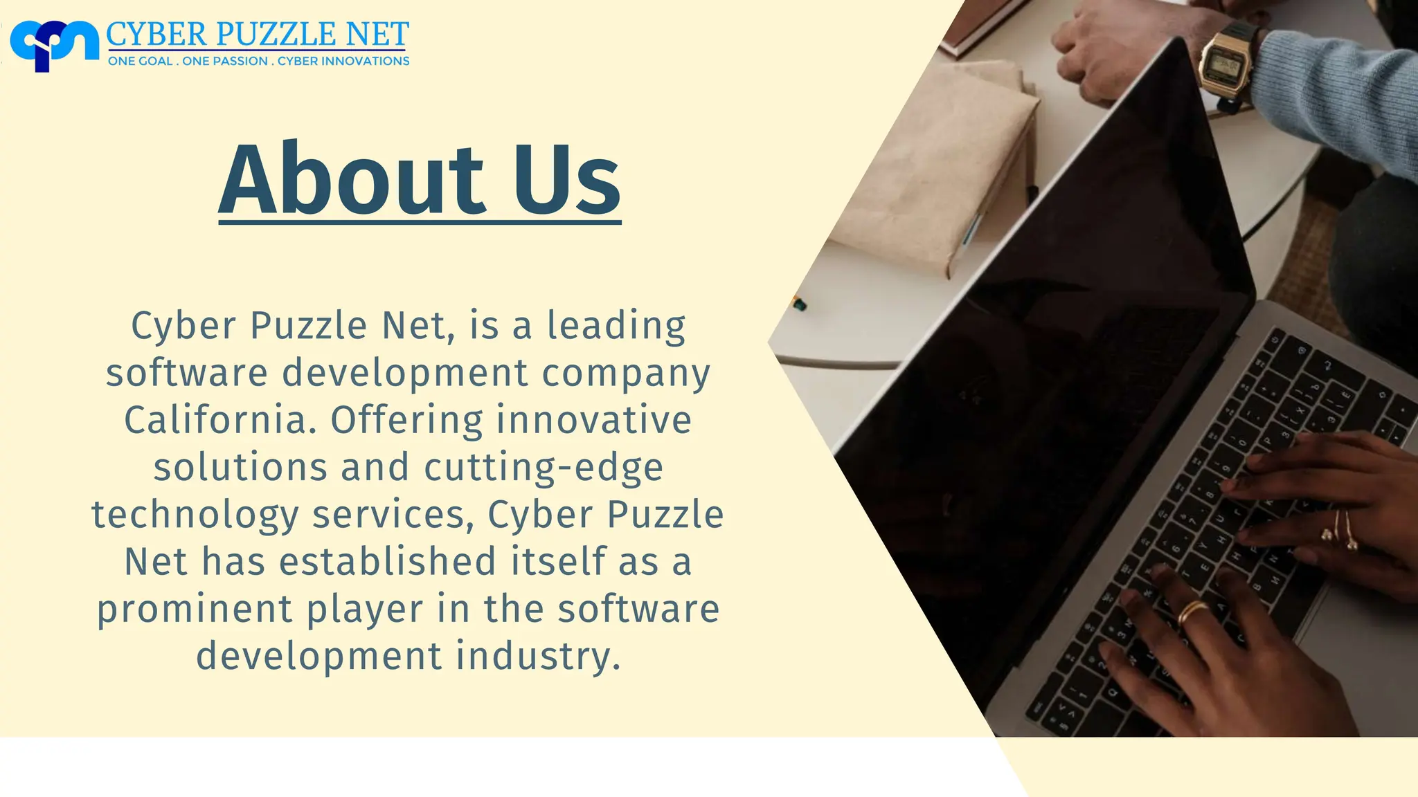 Software Development Company California - Cyber Puzzle Net | PPT
