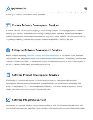 software companies in uae | Appinventiv | PDF