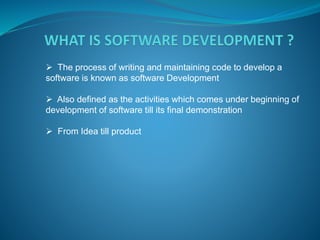 Software Development Course Mahad | PPTX