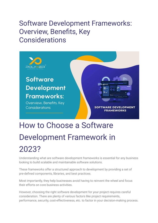 Software Development Frameworks Overview, Benefits, Key Considerations.pdf