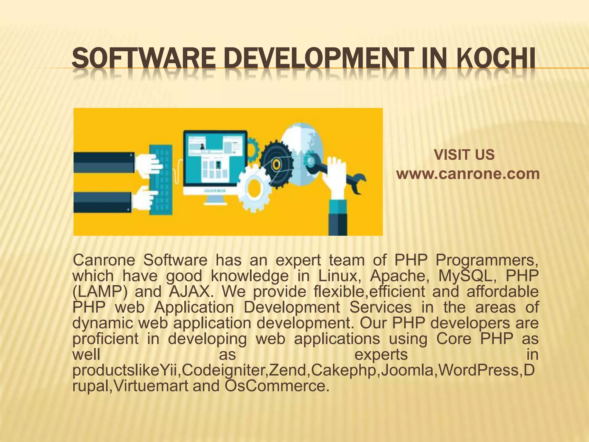 Software development in kochi | PPTX