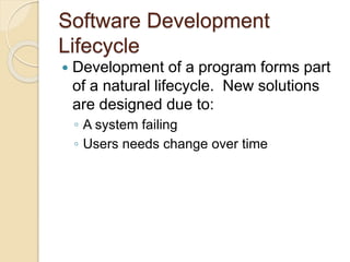Software development lifecycle | PPTX