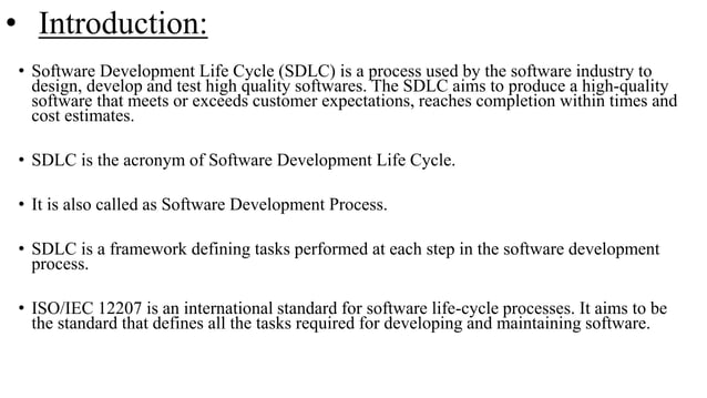 Software development life cycle | PPT