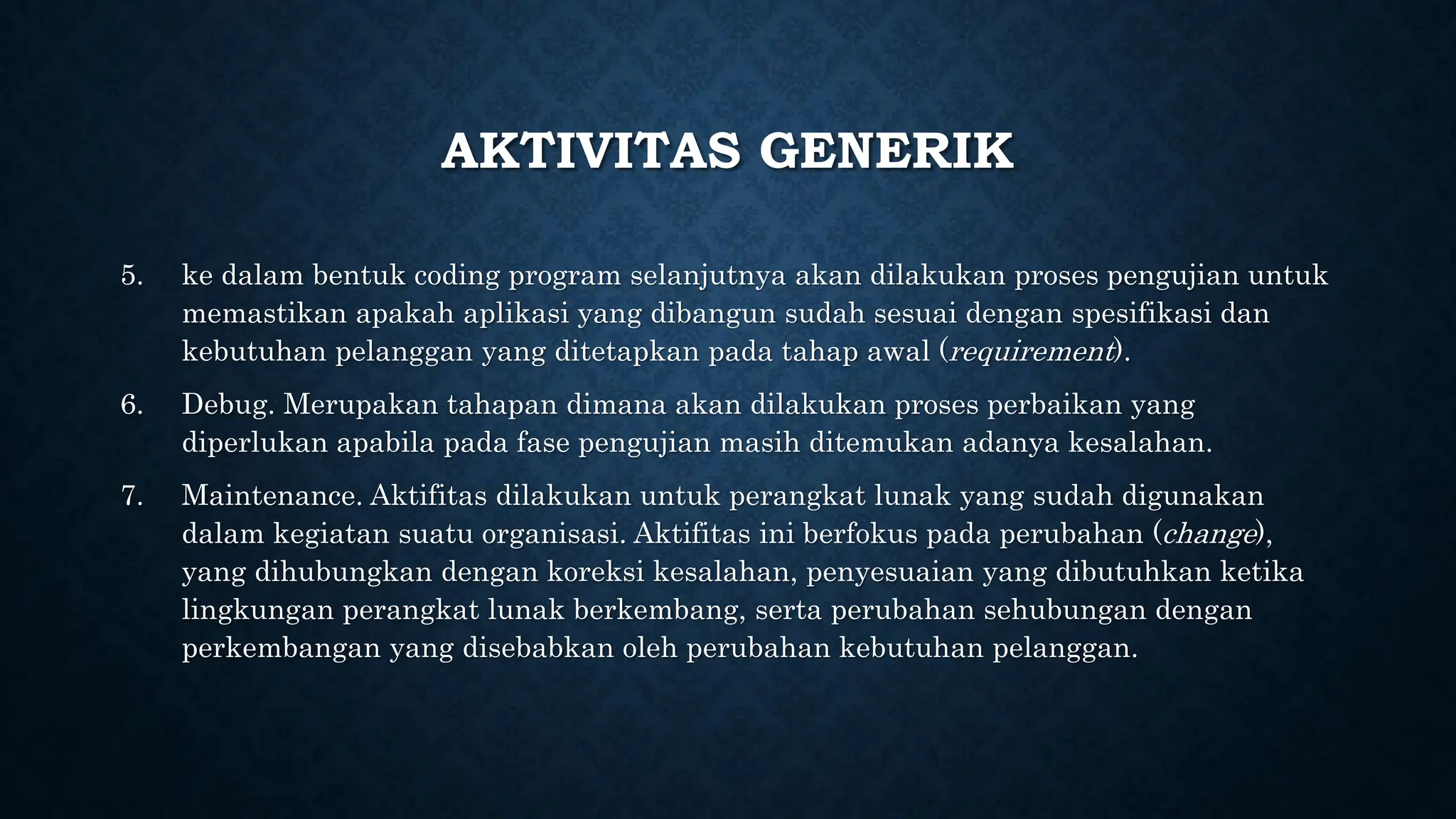 Siklus dalam Software Development Life Cycle | PPTX