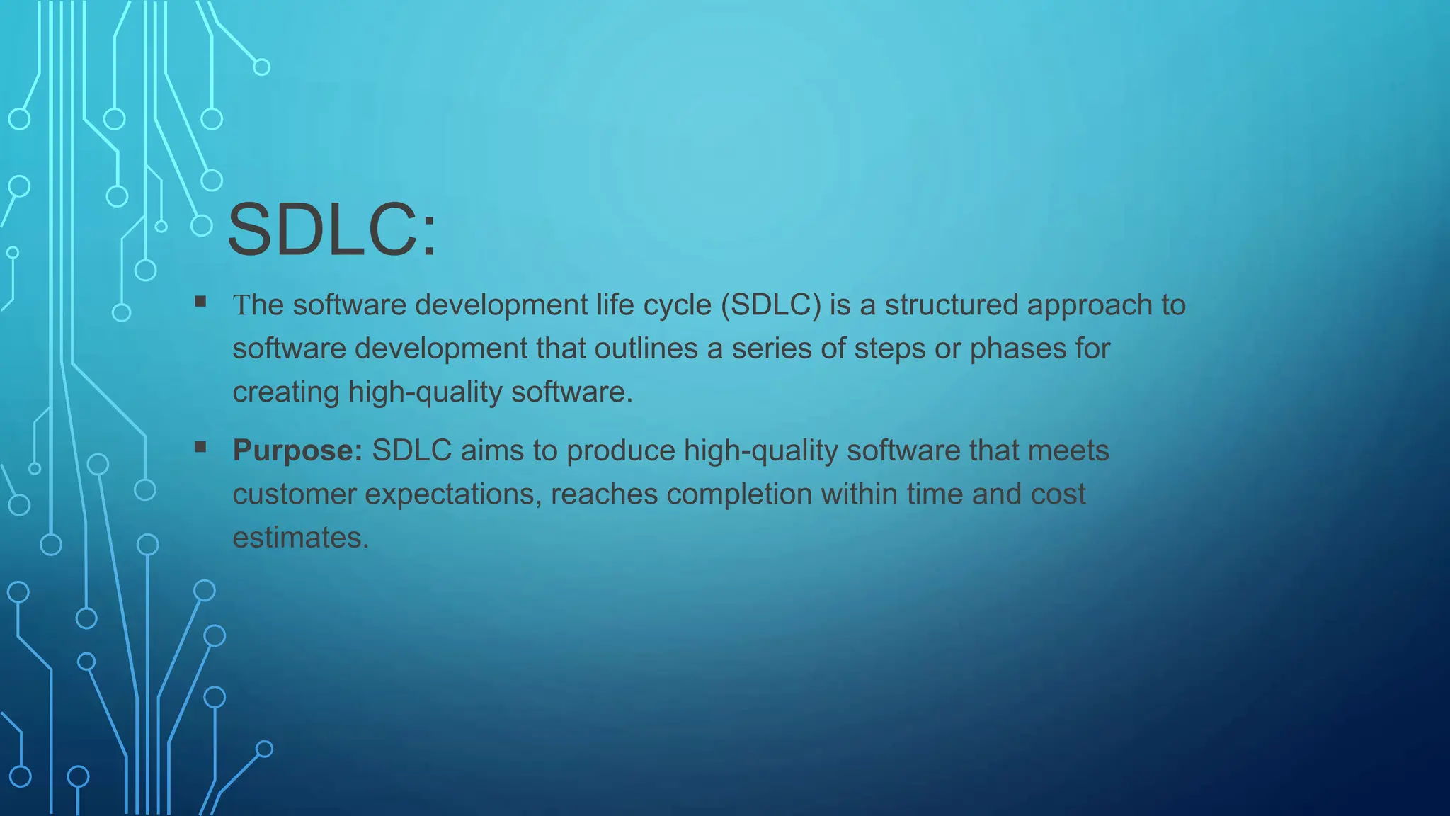 Software Development Life Cycle Presentation Ppt