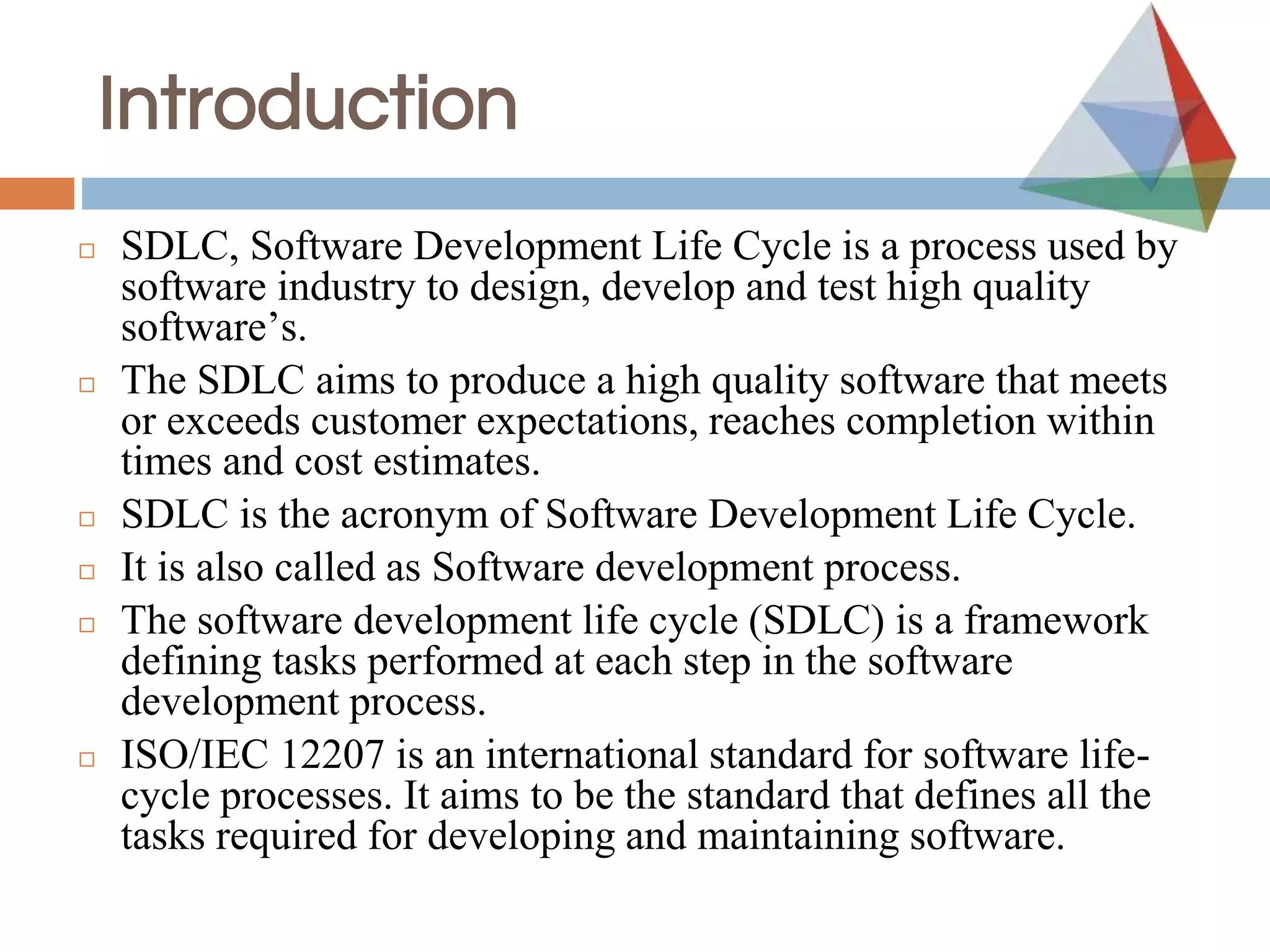 Software development life cycle by chitta | PPTX