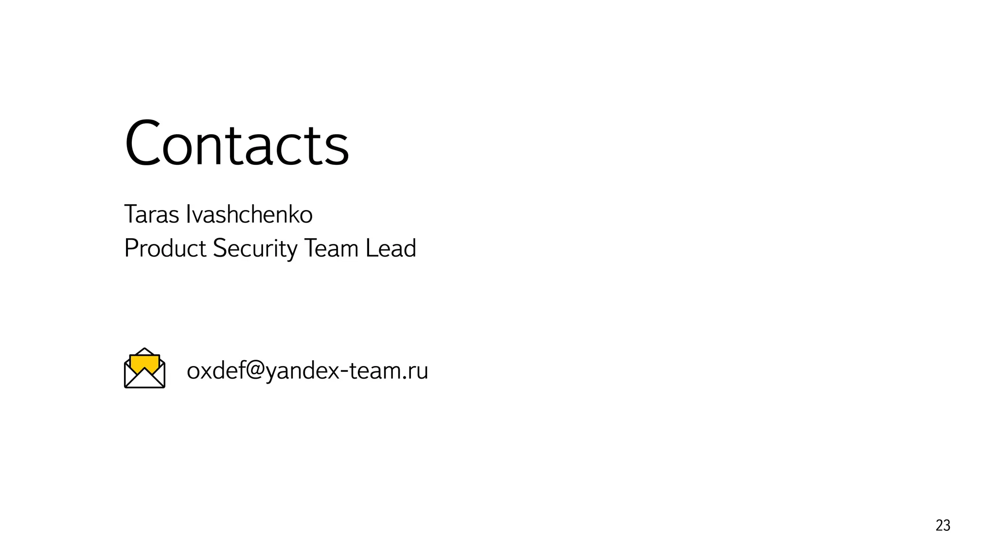 Software development lifecycle: final security review and ...