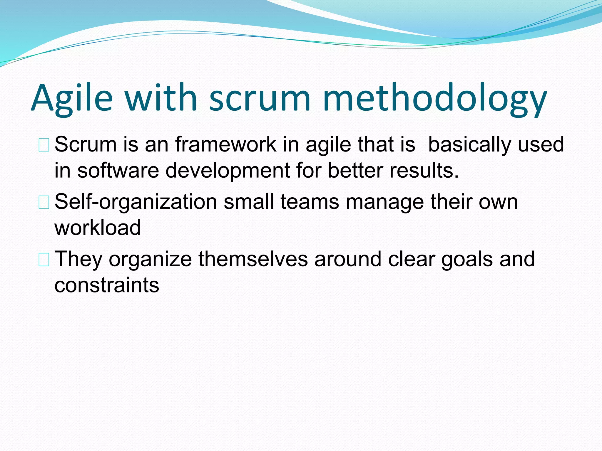 agile with scrum methodology | PPT