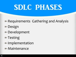 Software Development Life Cycle (SDLC) | PDF