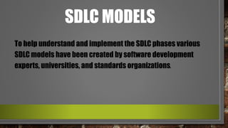 Software development life cycle (sdlc) | PPTX