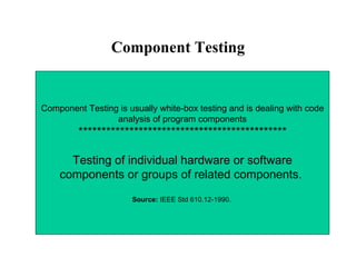 Software Development Life Cycle Testingtypes | PPS