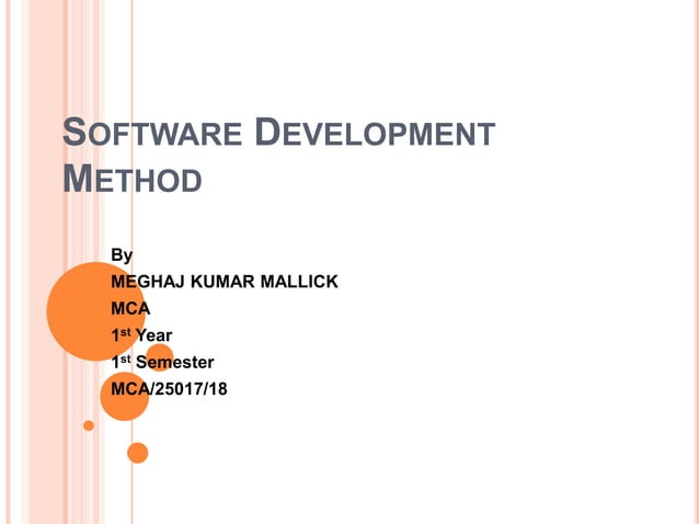 Software Development Method | PPTX