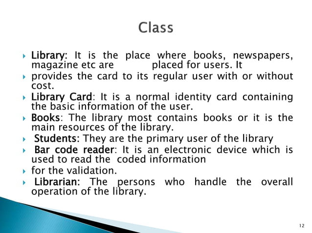 Software Development Methodologies Library Management System (Part-1) | PPT