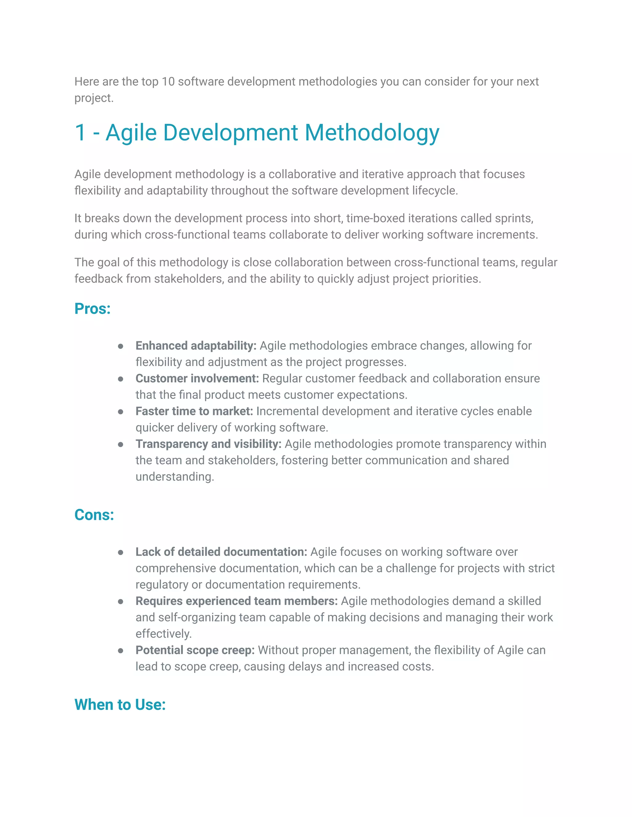 Software Development Methodologies Pros, Cons, & Use Cases.pdf