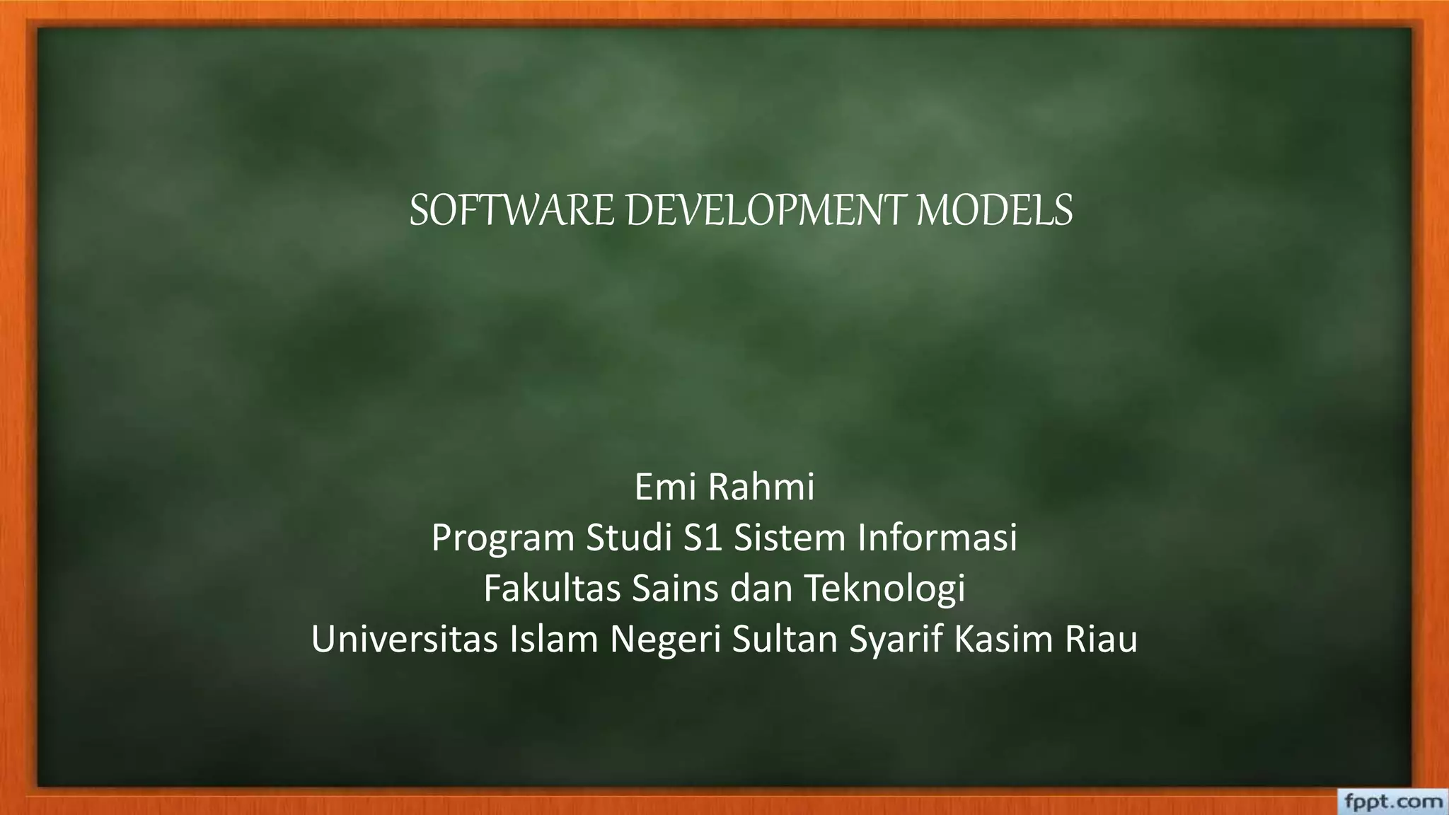 Software Development Models | PPT