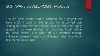 Software development models | PPTX