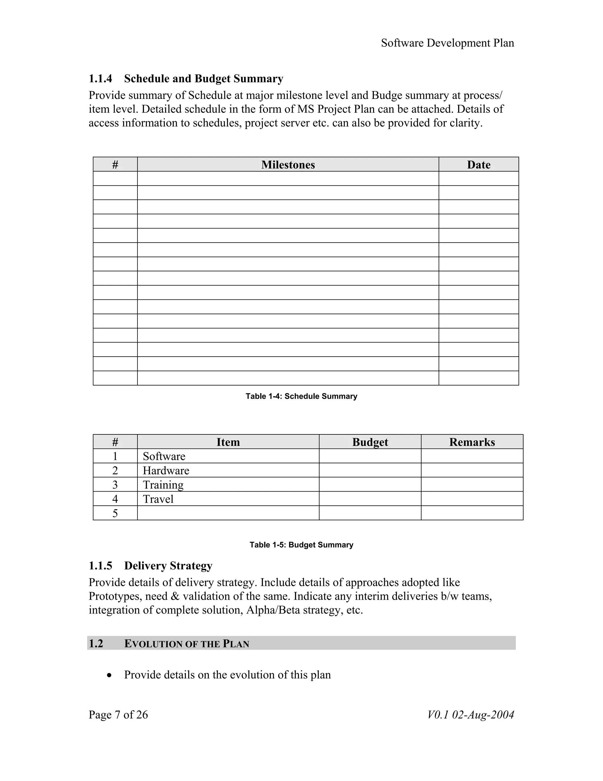 Software Development Plan | PDF