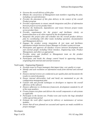 Software Development Plan | PDF