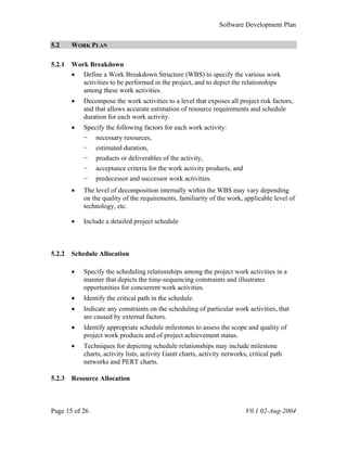 Software Development Plan | PDF