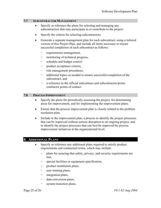 Software Development Plan | PDF